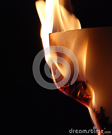 Fire Paper Royalty Free Stock Photos - Image: 2958598