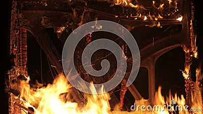 Piano on Fire Musical Instrument Stock Footage - Video of danger ...