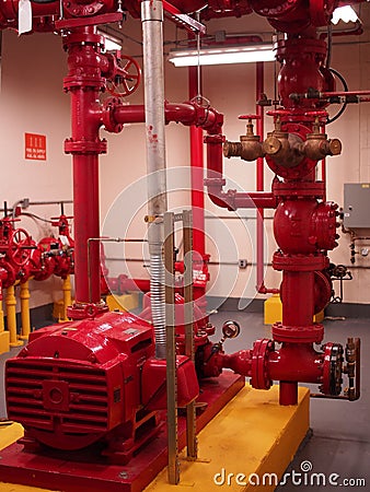 Fire Pump Sprinkler And Standpipe Systems Stock Photo - Image: 41592127