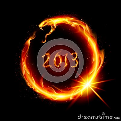 Fire Snake Stock Photography - Image: 28246582
