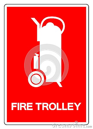 Fire Trolley Symbol Sign ,Vector Illustration, Isolate On White ...