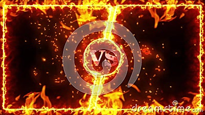 Fire Versus Interface Background Loop Animation Stock Video - Video of ...