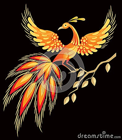 Firebird, Russian Fairy Tales Character Stock Images - Image: 20302774