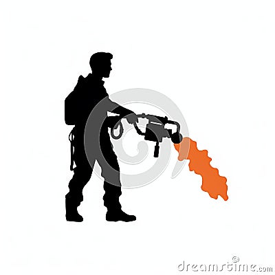 Flamethrower Silhouette Icon: Tattoo-inspired Animated Gifs And ...