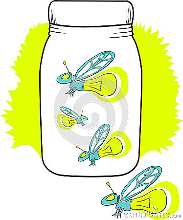 Firefly In A Jar Royalty Free Stock Photography - Image: 8163727