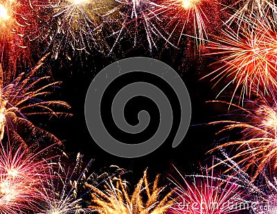Fireworks Border Royalty Free Stock Photos - Image: 21946558