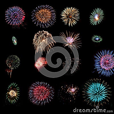 Fireworks Design Elements Royalty Free Stock Photo - Image: 20185105