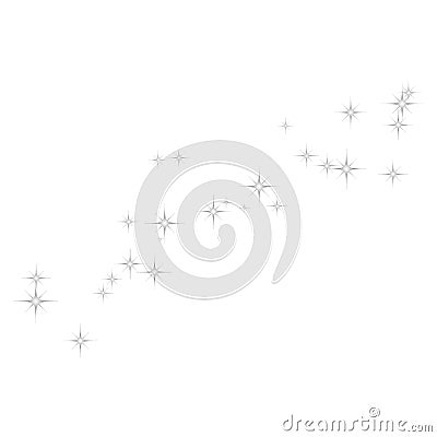 Fireworks Star Random Source Stream. Falling Star. Stars On A White ...