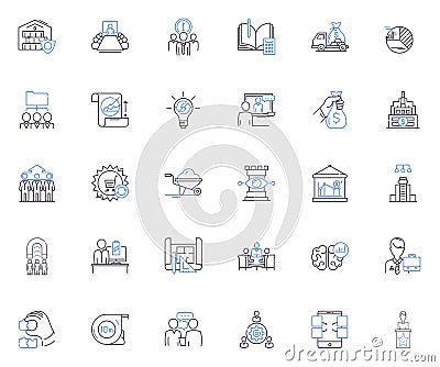 Firm Methodology Line Icons Collection. Systematic, Process, Analysis ...