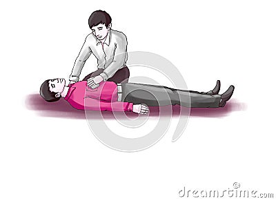 First Aid And Avoidance Measures, Falling From A Height, Stock Photo ...