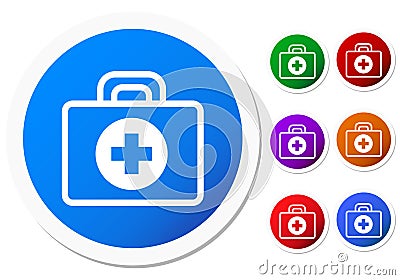 First Aid Badge Cartoon Vector | CartoonDealer.com #44403129
