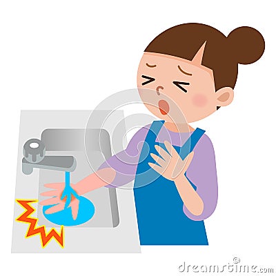 First Aid For Burns Vector Illustration | CartoonDealer.com #79046002