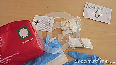 First Aid Kit Complete with a Boot that Could Indicate a Mountain ...