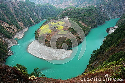 The First Corner Of Nu River Royalty Free Stock Images - Image: 13793349