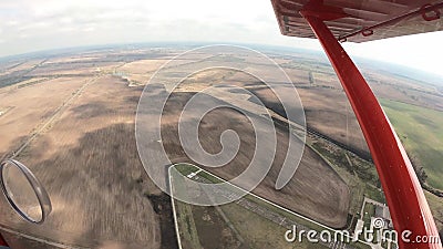 First Person Flight on an Airplane Stock Footage - Video of aerospace ...