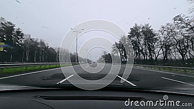 First Person View Driving Highway. Car Point of View Stock Video ...