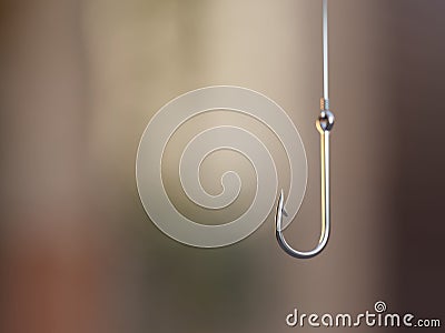 Fishing Hook With Negative Space. Internet Scam, Phishing, Online Theft ...