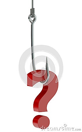 Fishing Hook With Question Mark Stock Photography | CartoonDealer.com ...