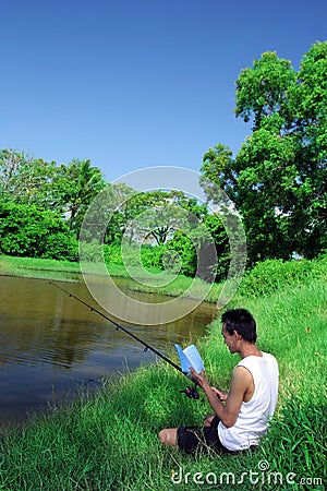 Fishing, Relaxing In Nature Royalty-Free Stock Photography ...