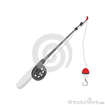 Fishing Rod Cartoon Icon Vector Illustration | CartoonDealer.com #79651050
