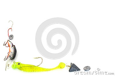 Fishing Tackle Border Stock Photography - Image: 15934692