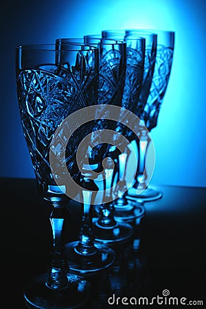 Five Crystal Glass Stock Image | CartoonDealer.com #13260607