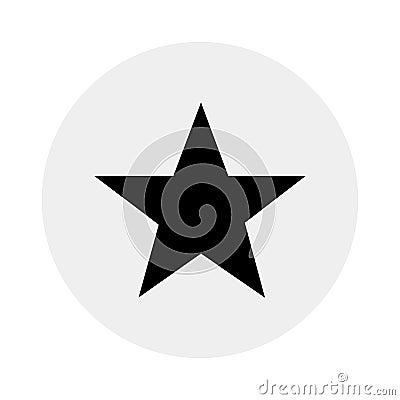 Five-point Star Icon. White Background. Vector Illustration ...