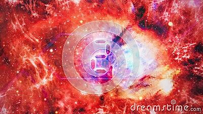 Five Second Countdown Timer with the Fish Head Nebula Stock Video ...