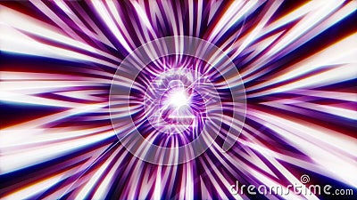 Five Seconds Countdown with Abstract Hypnotic Star Animation Background ...