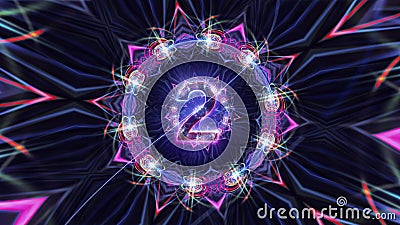 Five Seconds Countdown Timer with Abstract Hypnotic Colorful ...
