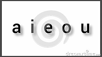 The Five Vowels Stock Photography | CartoonDealer.com #260645540