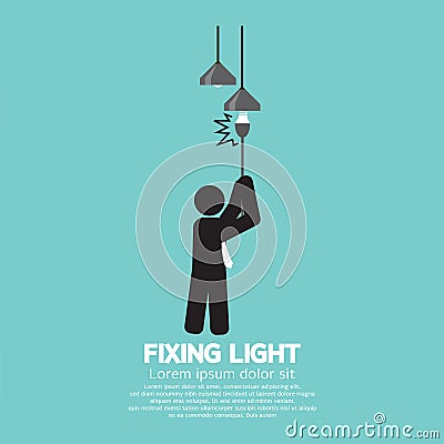Fixing Light Black Symbol Vector Illustration | CartoonDealer.com #92003152