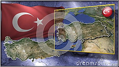 Turkey Infographic Animation Map Stock Video - Video of district ...