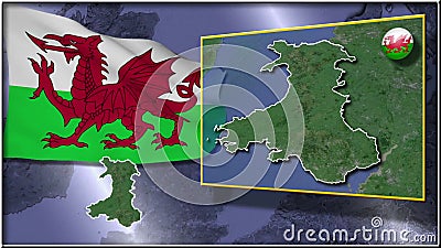 Wales Infographic Animation Map Stock Footage - Video of asian ...