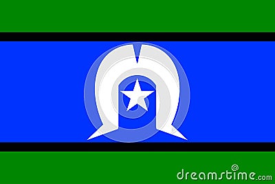 Torres Strait Islander Flag Vector Illustration | CartoonDealer.com ...