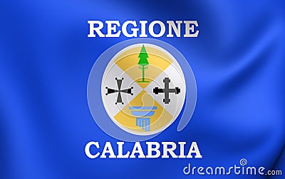 Flag Of Calabria, Italy. Stock Illustration - Image: 80429294