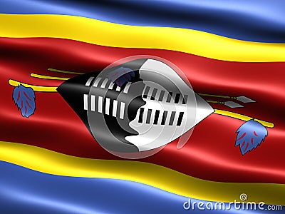 Flag Of Swaziland Royalty Free Stock Photos - Image: 3882188