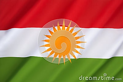 Flagge Von Kurdistan Stockfoto - Bild: 50937533