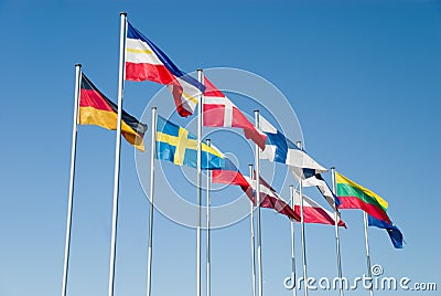 Flags Of Baltic Countries Stock Photos - Image: 5393933