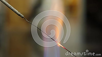 Flaming a Microbiology Wire Loop Stock Footage - Video of burning ...