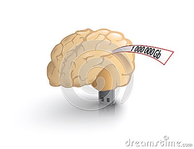 Flash Brain Vector Illustration | CartoonDealer.com #12828858
