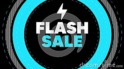 Flash Sale Graphic Element. Flash Banner Design Background 4k Animation ...