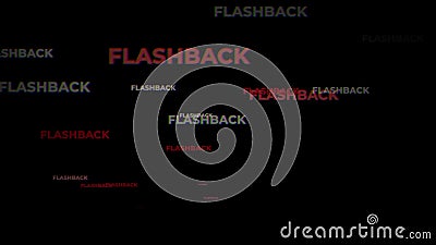 Flashback Typography Contexts With Alpha Channel Against Dark ...