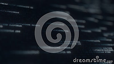 Flashing Computer Code Symbols on the Screen. Loopable Animation Stock ...