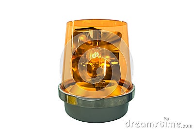 Flashing Yellow Light Stock Photography - Image: 4428892