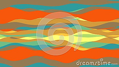 Flat Animation with Stripe Wave Stock Video - Video of liquid, gentle ...