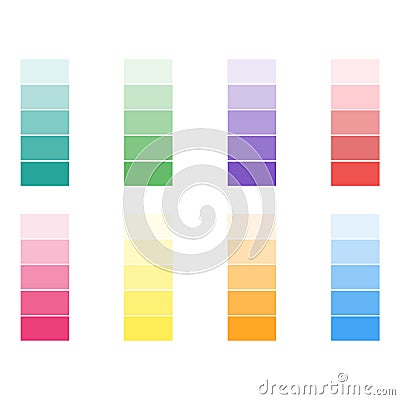 Flat Colors Samples Illustratoin. Vector Colors Palette | CartoonDealer ...
