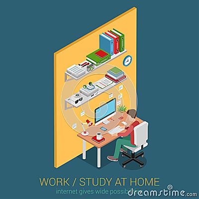Flat 3d Web Isometric Infographic Concept Vector Illustration ...