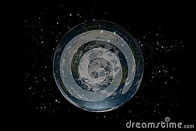 The Flat Earth Inside Stars Stock Photography - Image: 14442862