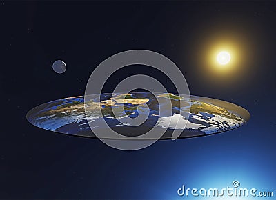 Flat Earth View, Myths And Legends. Discworld, A Parallel Universe ...